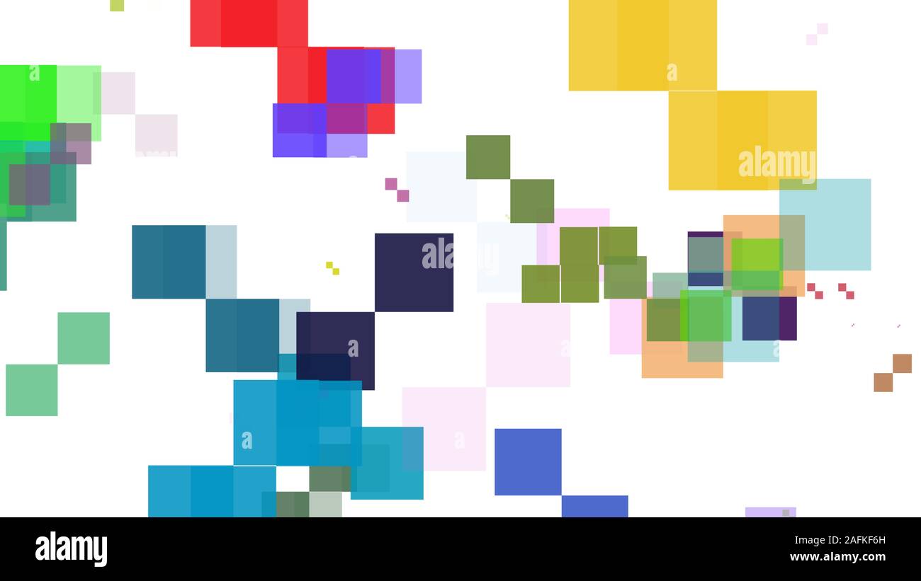 boxes color illustration background abstract Stock Photo - Alamy