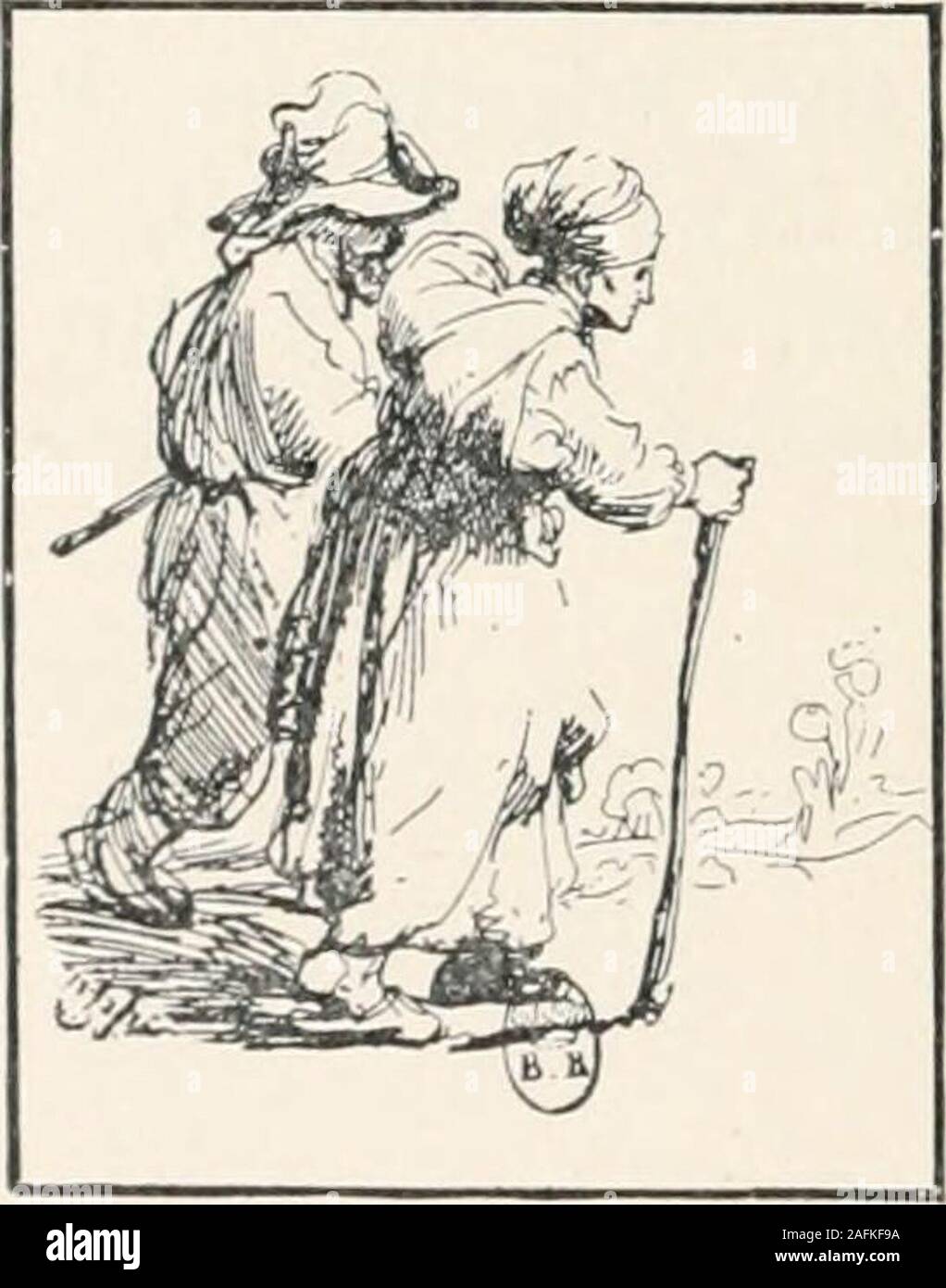 . Rembrandt : his life, his work, and his time. PEN DRAWING, HEIGHTENED ...