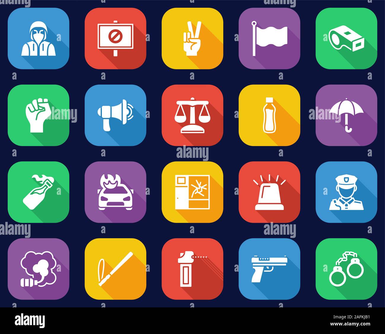 Avatar protest isolated icon Stock Vector Images - Alamy