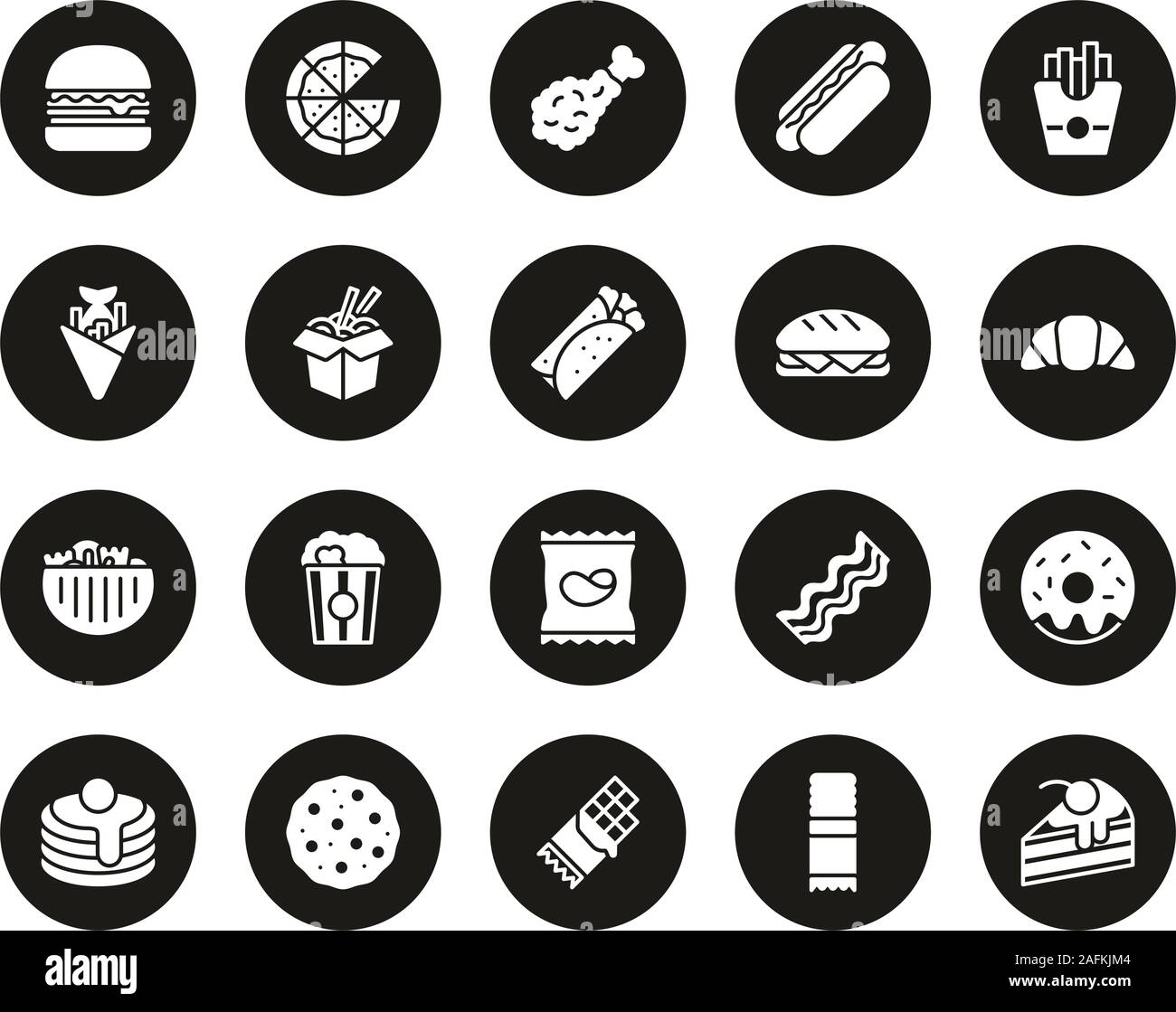 Hot Dog Vector Logo Black Fries High Resolution Stock Photography and ...