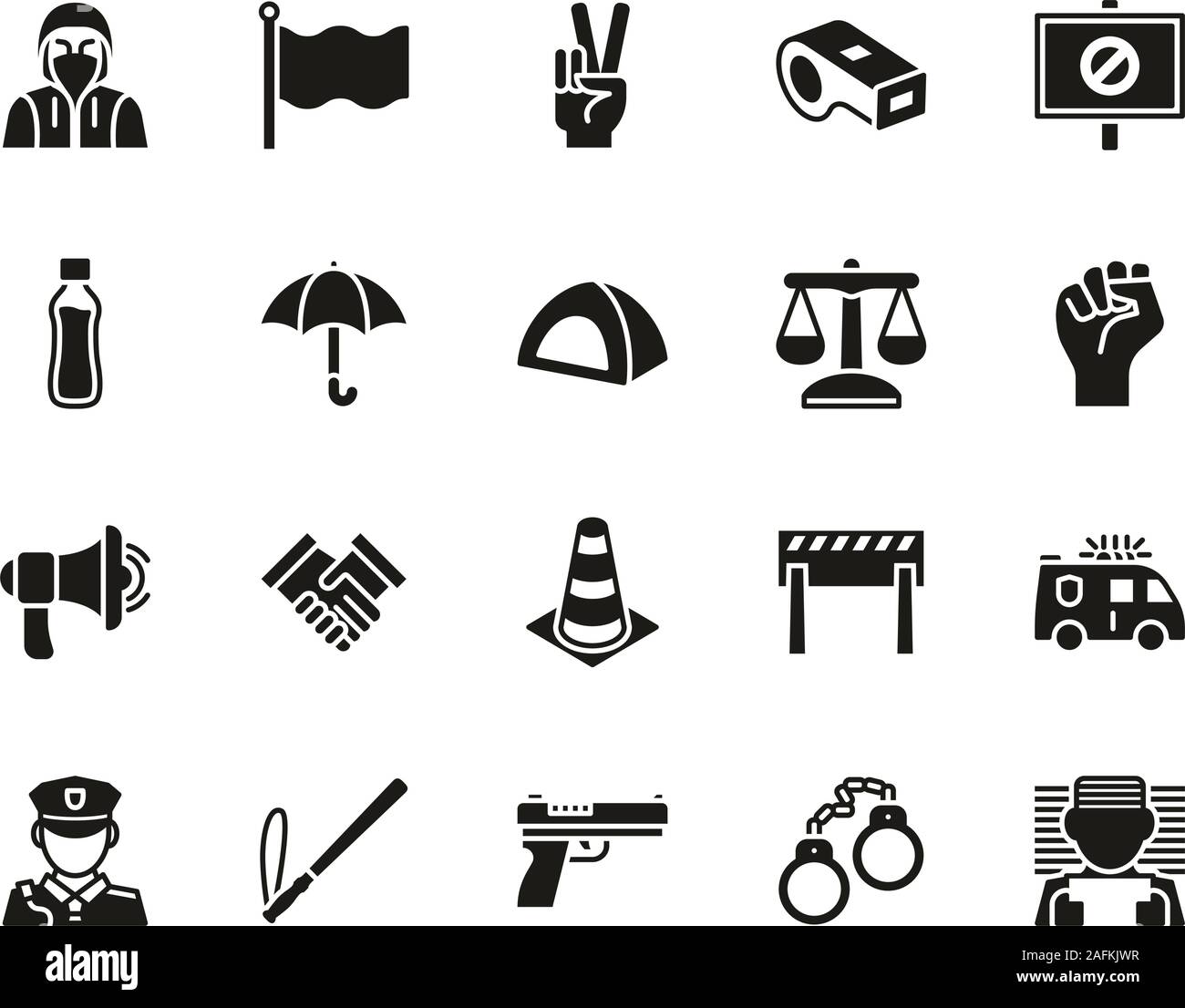 Peaceful Protest Stock Vector Images - Alamy