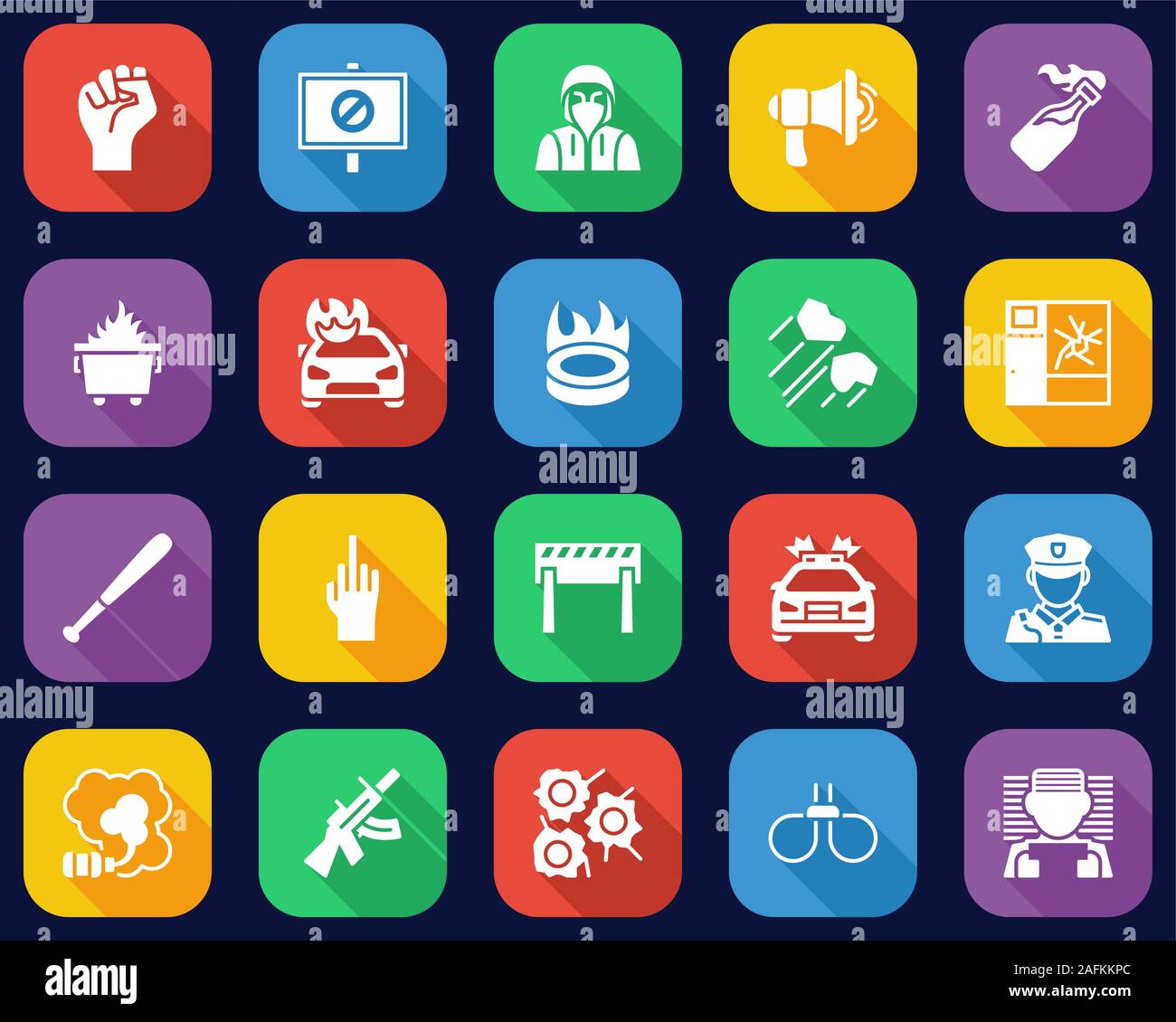 Police water cannon truck Stock Vector Images - Alamy