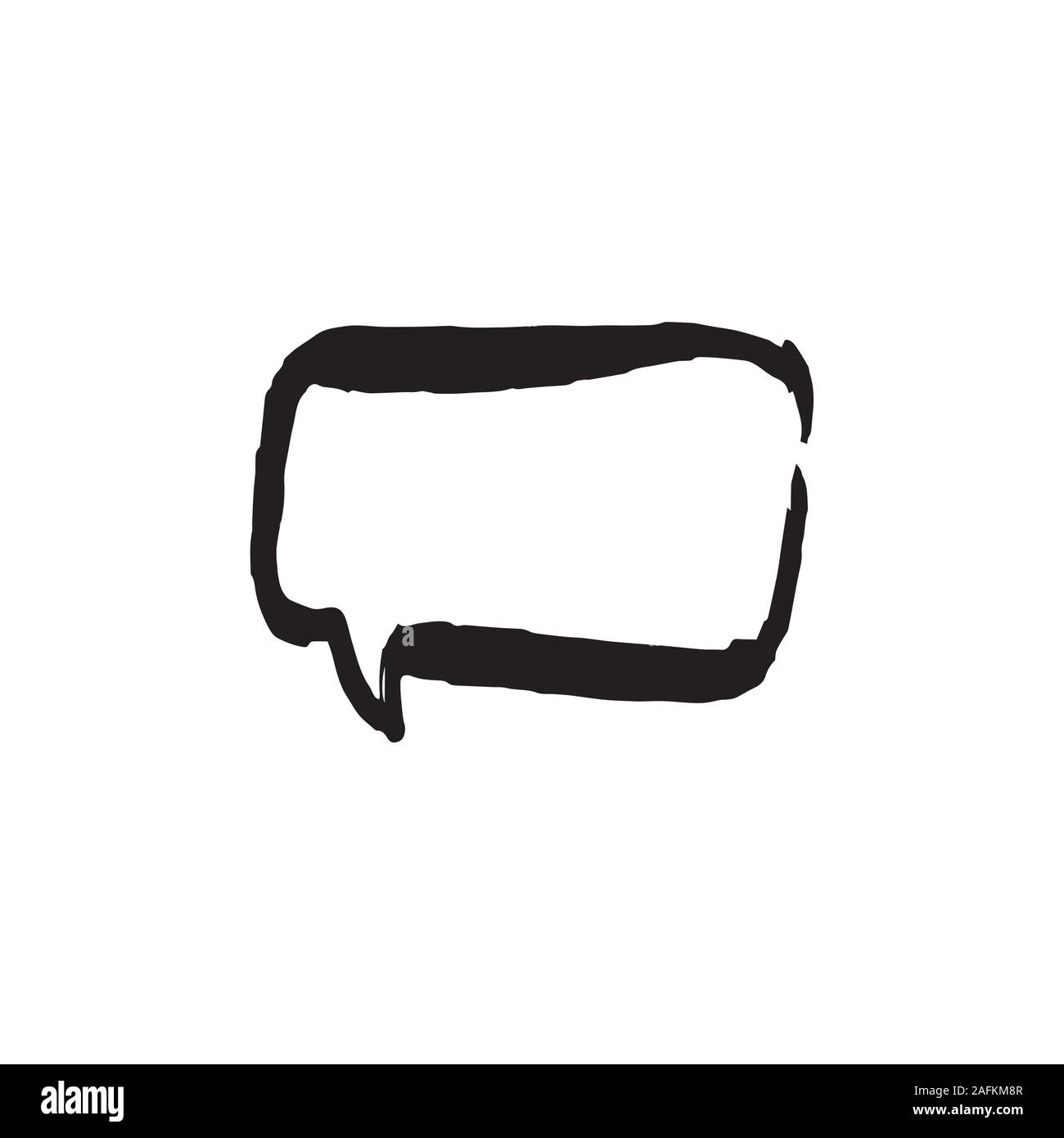 Dialog talk chat bubble illustration on white background Stock Vector ...