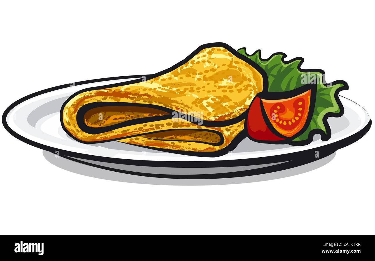 Cheese Omelette Clipart