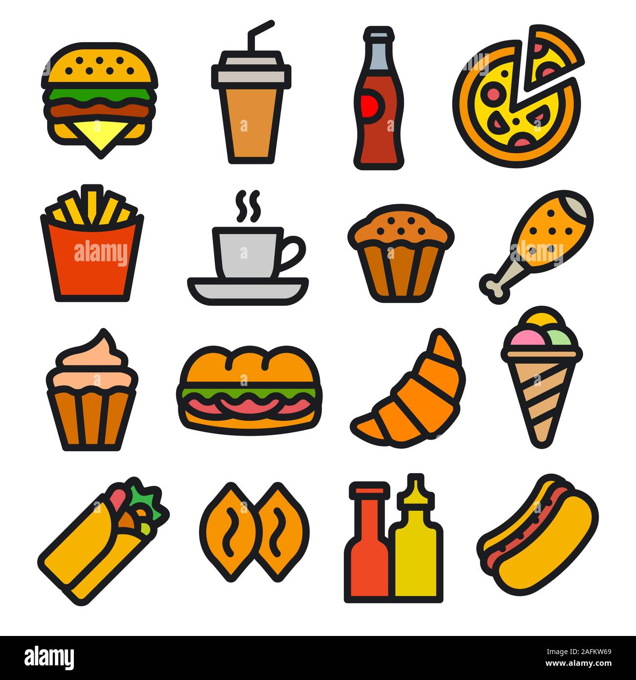 Fast Food Icon Vector