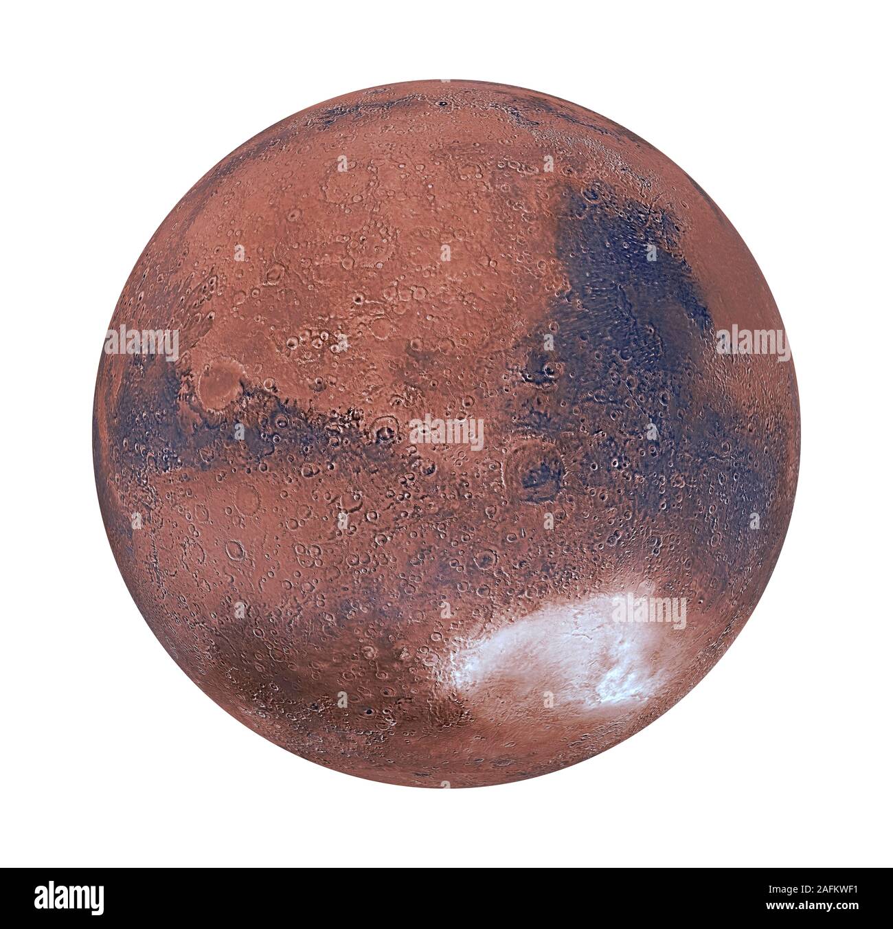 Planet Mars Isolated Stock Photo - Alamy