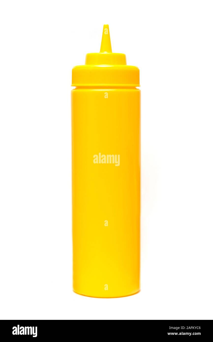 Mustard bottle isolated on the white background Stock Photo - Alamy