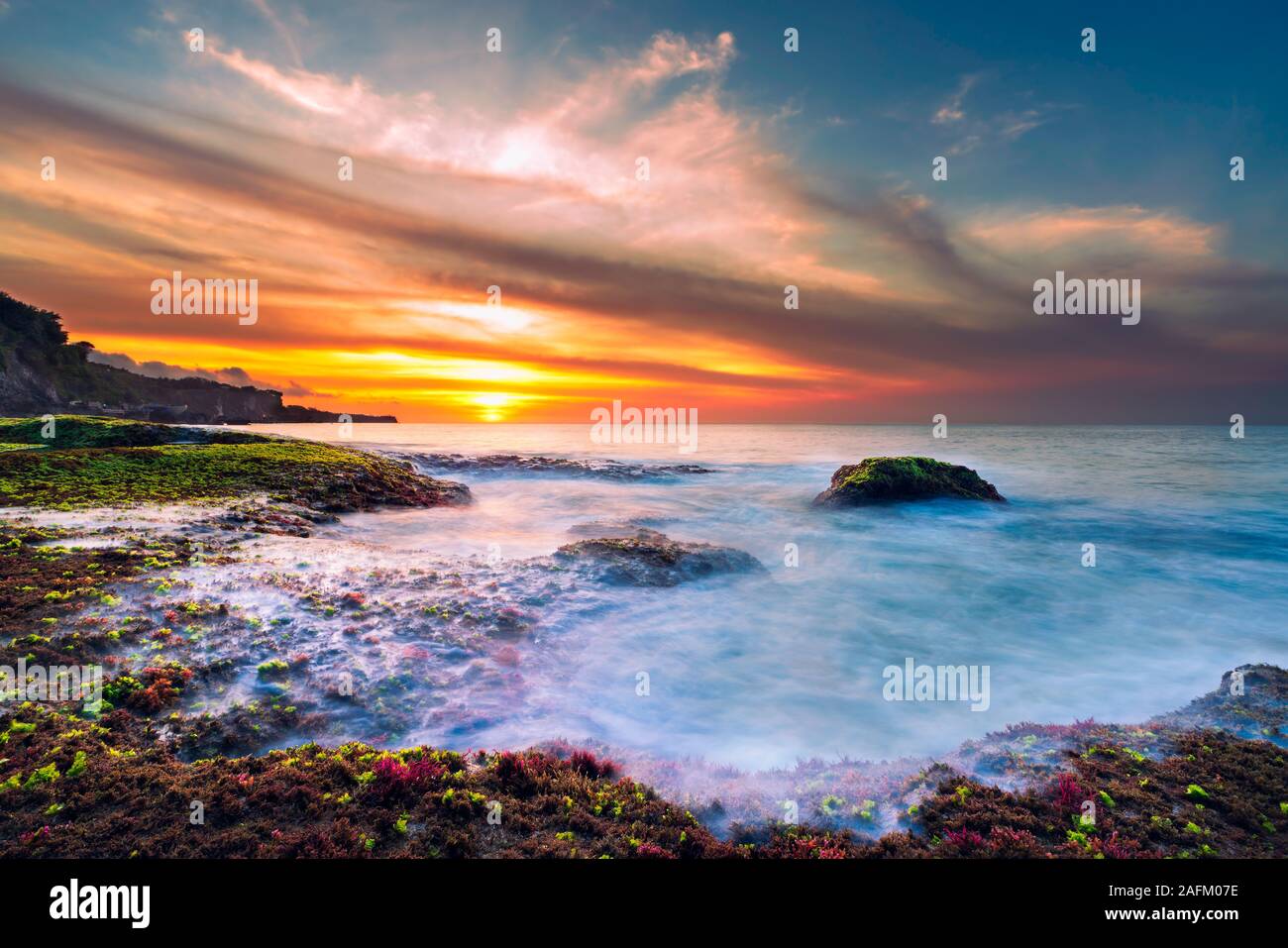 Landscape of paradise tropical island beach Stock Photo - Alamy
