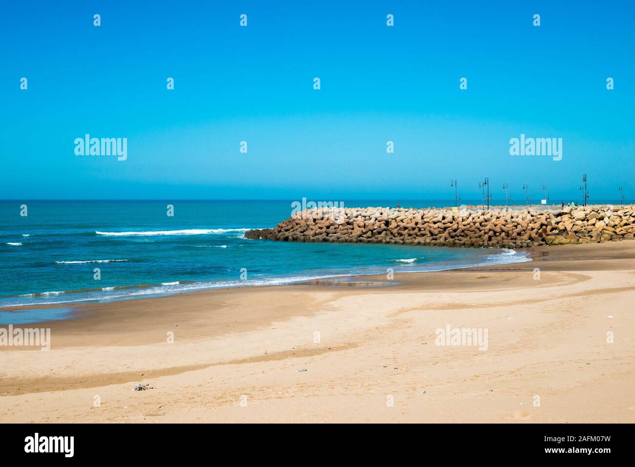 Beach in Asilah, Tanger-Tetouan-Al Hoceima Region, Morocco Stock Photo ...