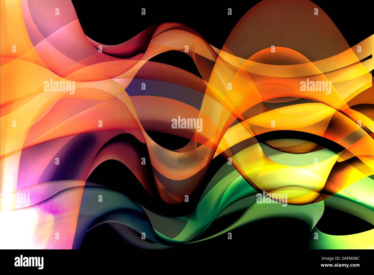 Trendy simple fluid color gradient abstract background with dynamic wave line effect Stock Photo ...