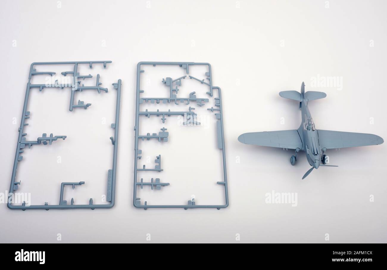 Airfix Curtiss Tomahawk World War Two model aircraft Stock Photo - Alamy