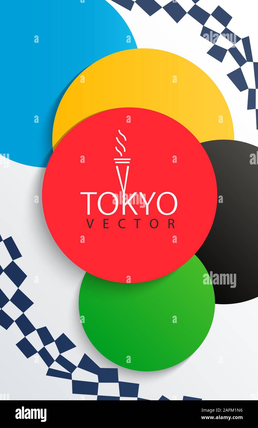 Flyer for 2020 games in Japan Stock Vector Image & Art - Alamy