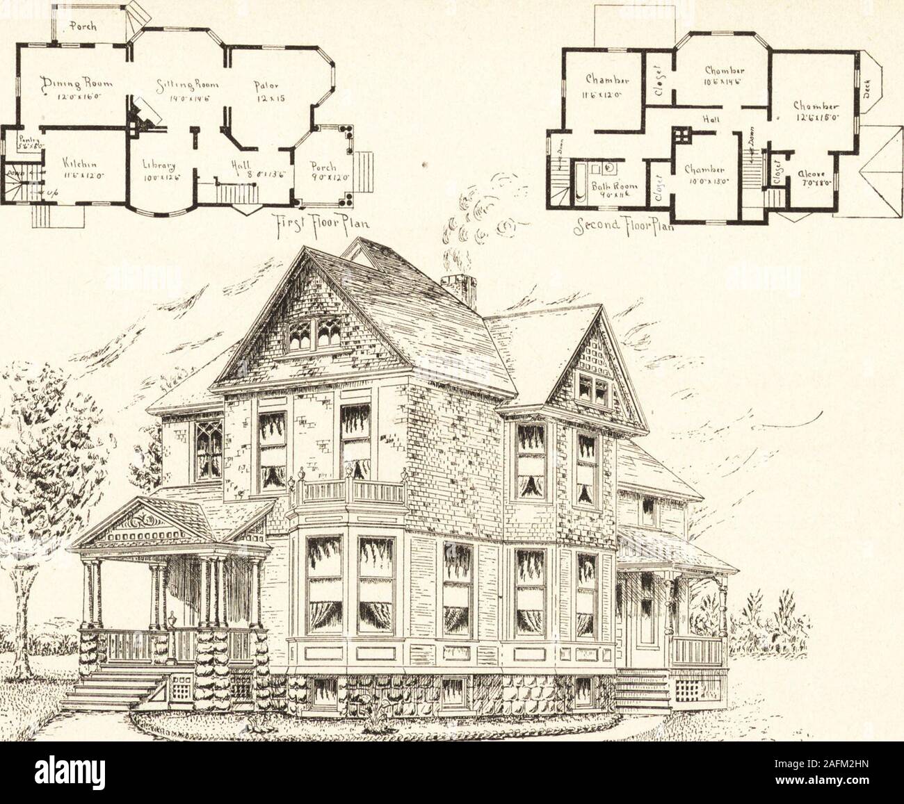 . Artistic dwellings : giving views, floor plans and estimates of cost ...