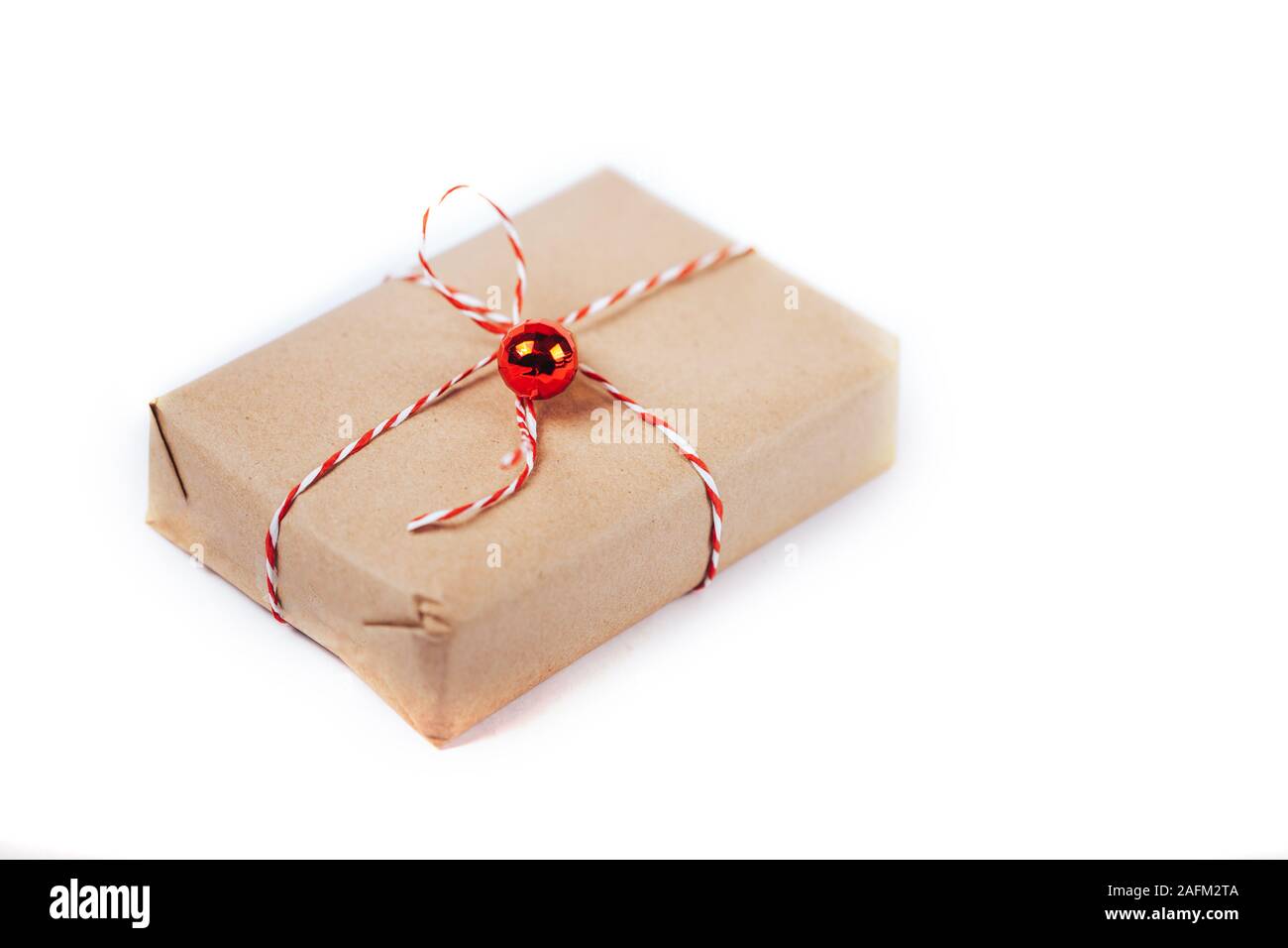 craft paper present isolated Stock Photo - Alamy