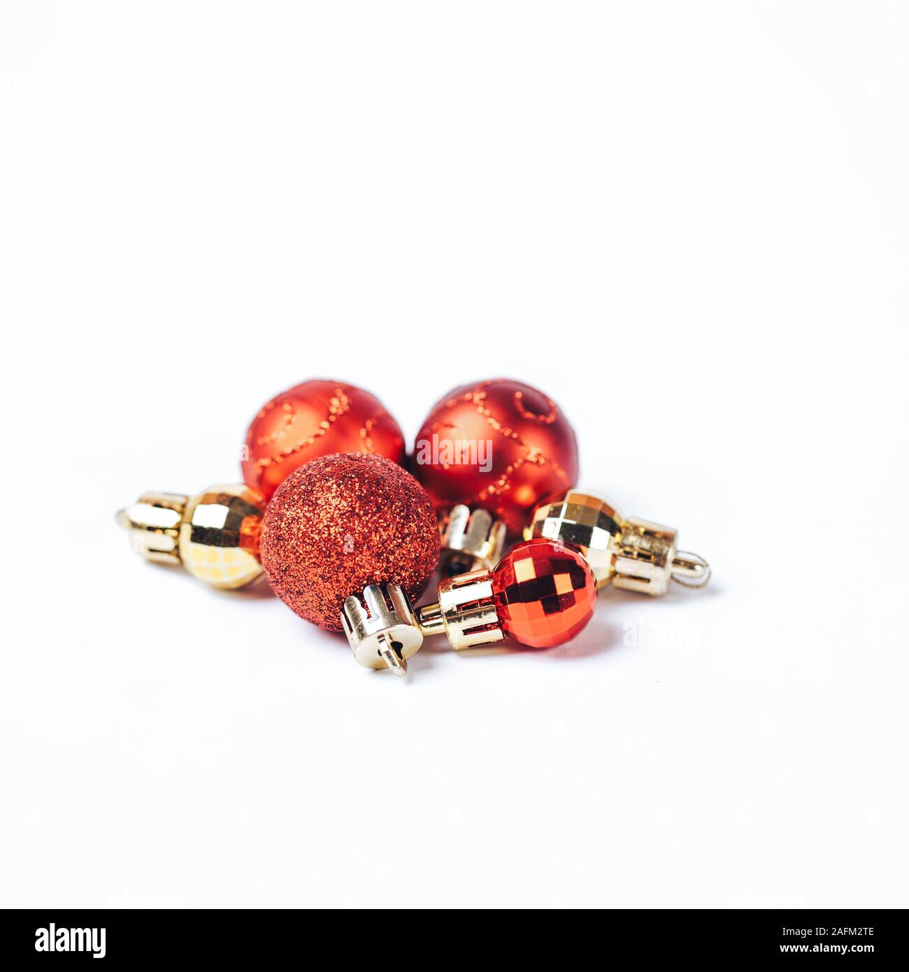 Christmas balls isolated Stock Photo - Alamy