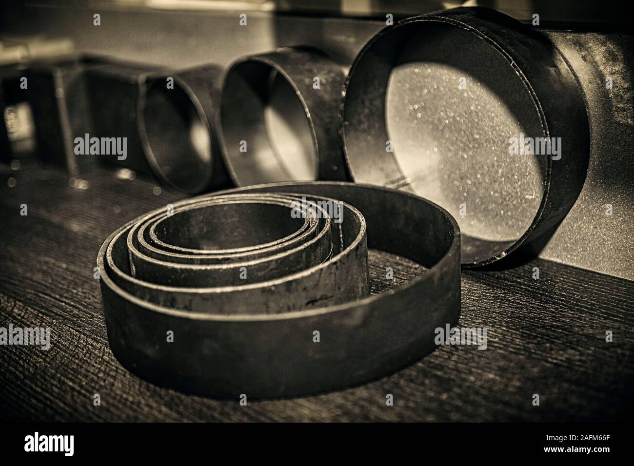 steel rings for industrial using Stock Photo - Alamy