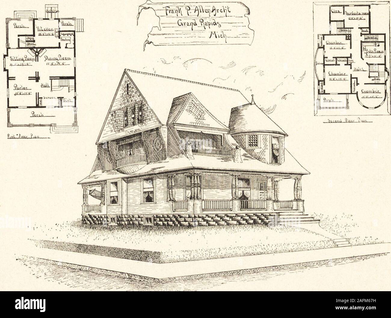 . Artistic dwellings : giving views, floor plans and estimates of cost ...