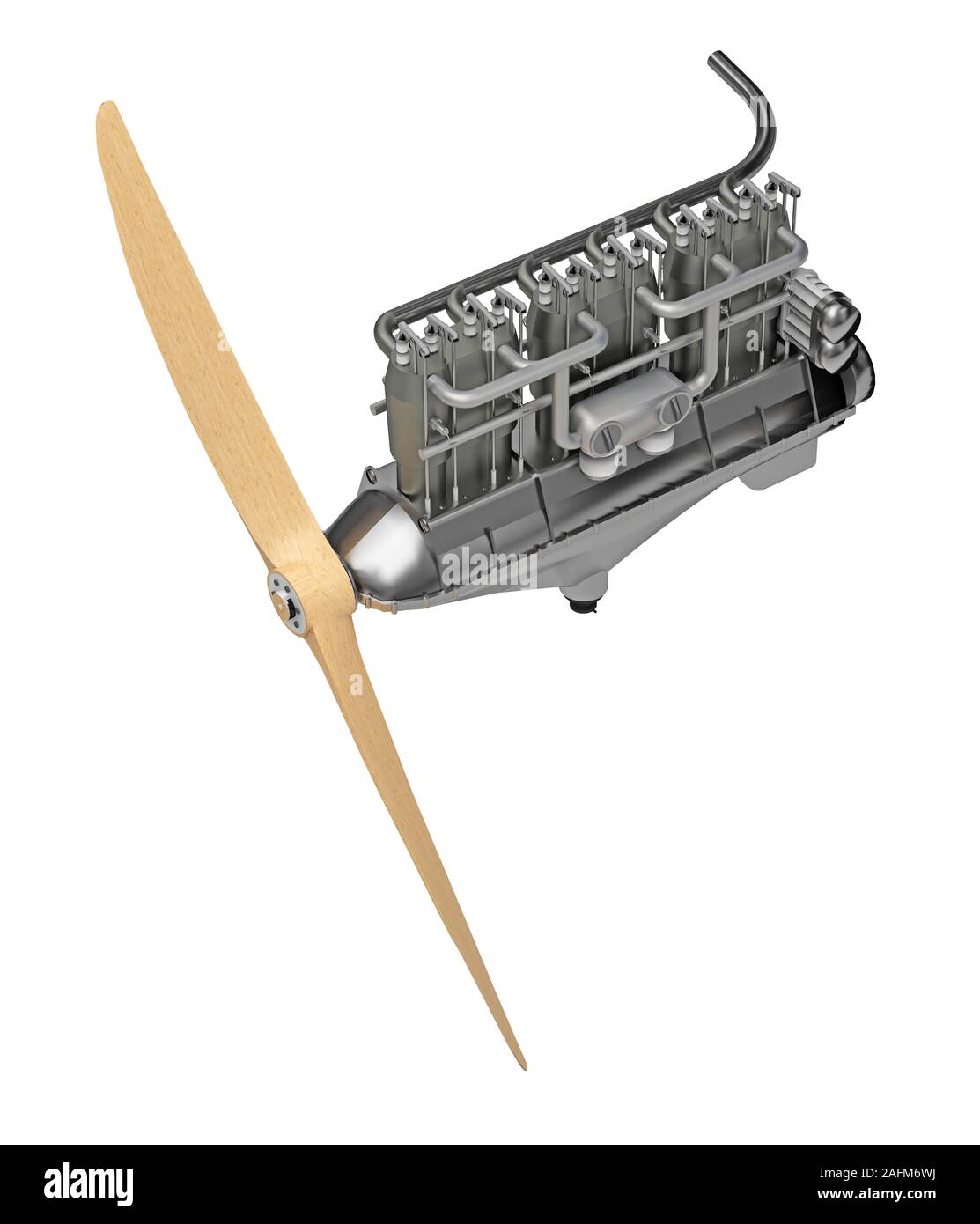 Old piston engine propeller aircraft Cut Out Stock Images & Pictures ...