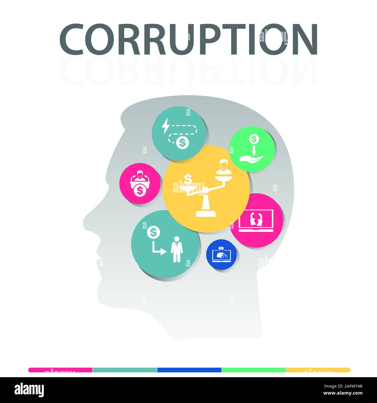Corruption Infographics design. Timeline concept include unjust ...