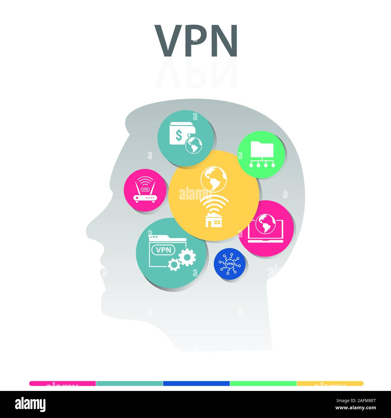 Vpn Infographics design. Timeline concept include vpn pay, archiving ...