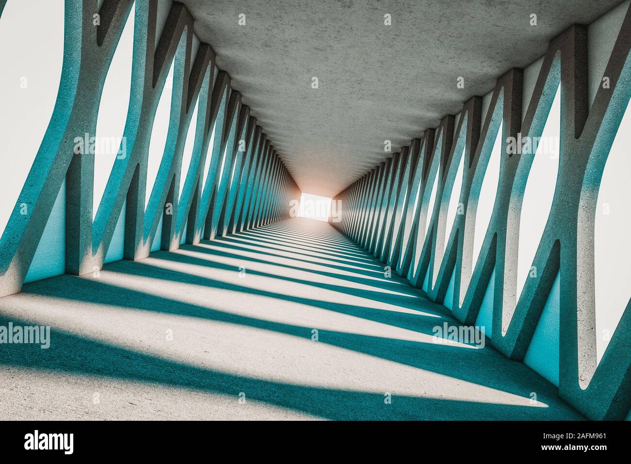 abstract modern concrete structure 3d rendering image Stock Photo - Alamy