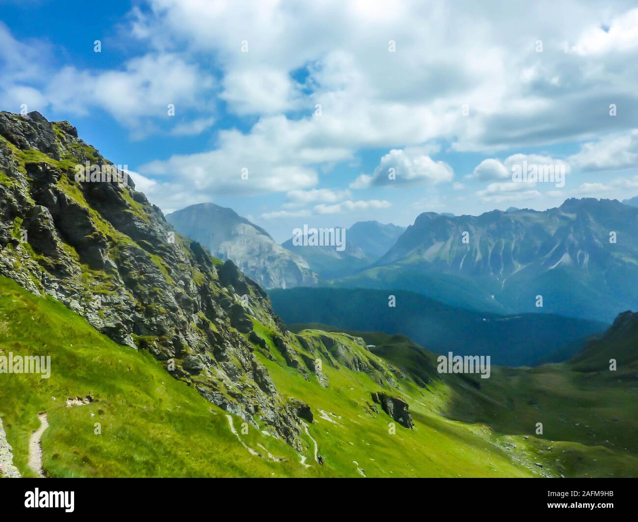 Trails in grass high view hi-res stock photography and images - Alamy