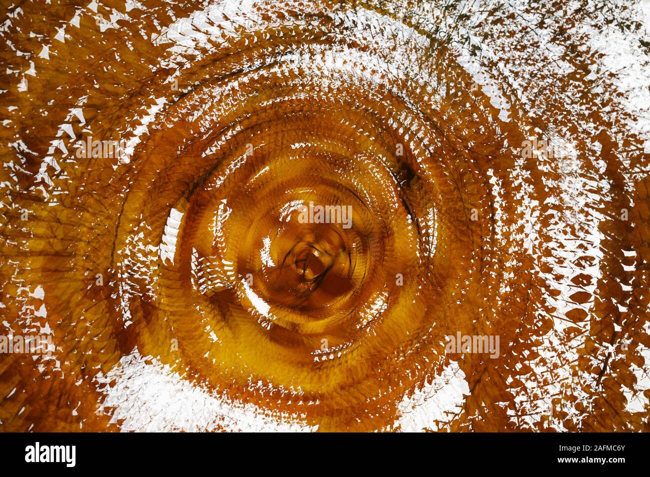 Fall Leaves Multiple Exposure Spinning Stock Photo - Alamy