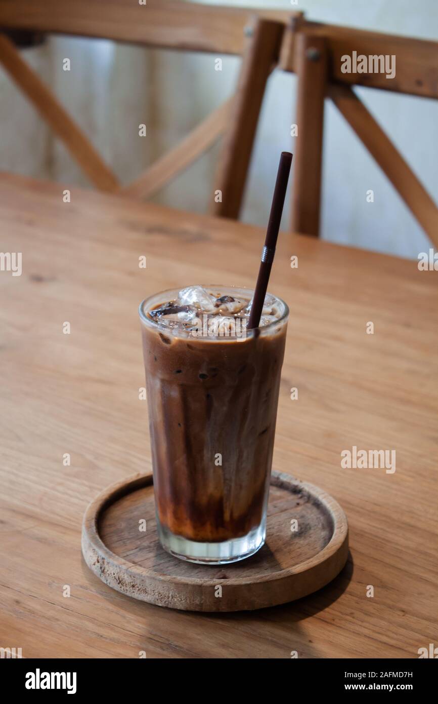 Iced coffee in coffee shop, stock photo Stock Photo - Alamy