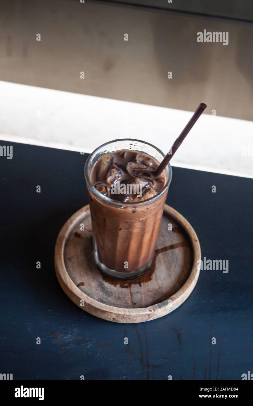 Iced coffee in coffee shop, stock photo Stock Photo - Alamy