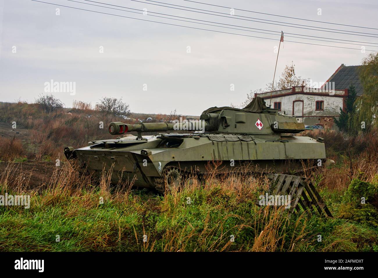 old military vehicle on the field Stock Photo - Alamy