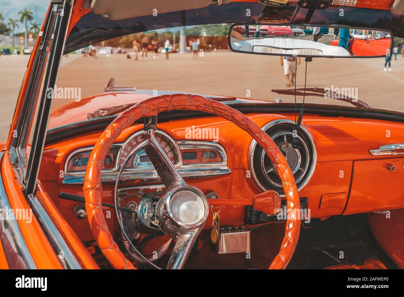 American car interior hi-res stock photography and images - Alamy