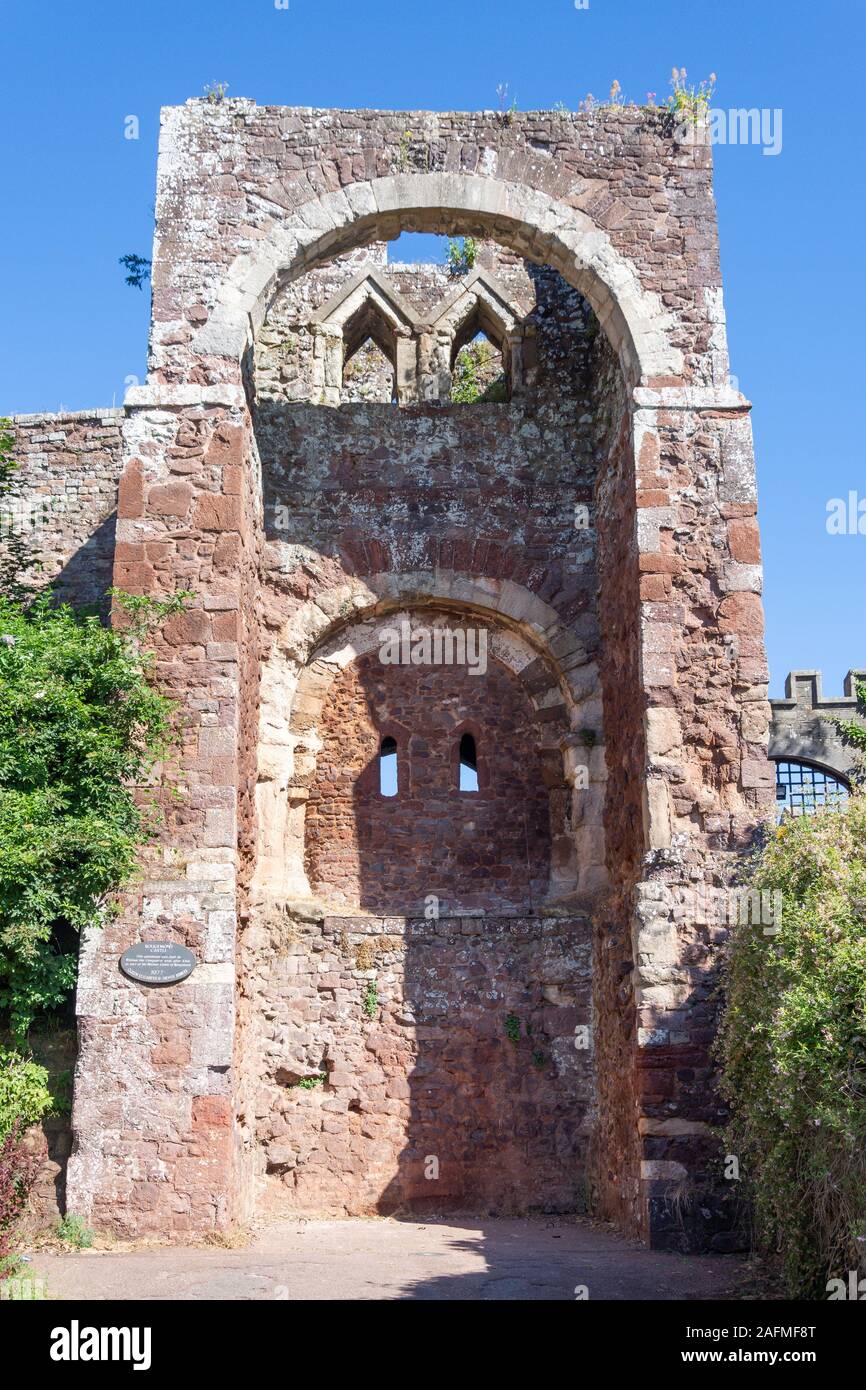 Rougemont castle gatehouse hi-res stock photography and images - Alamy