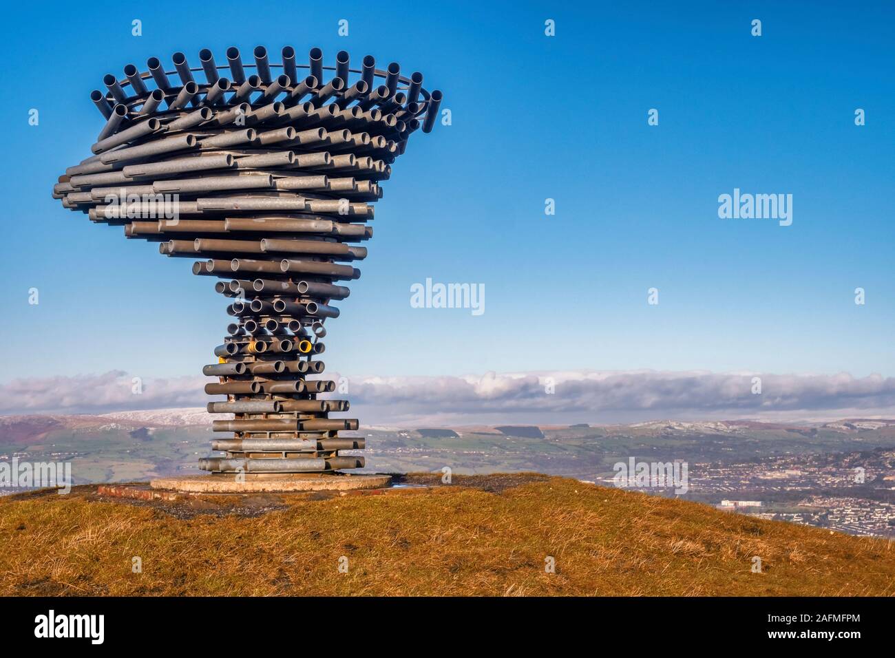 The Singing Ringing Tree is a wind powered sound sculpture resembling a ...