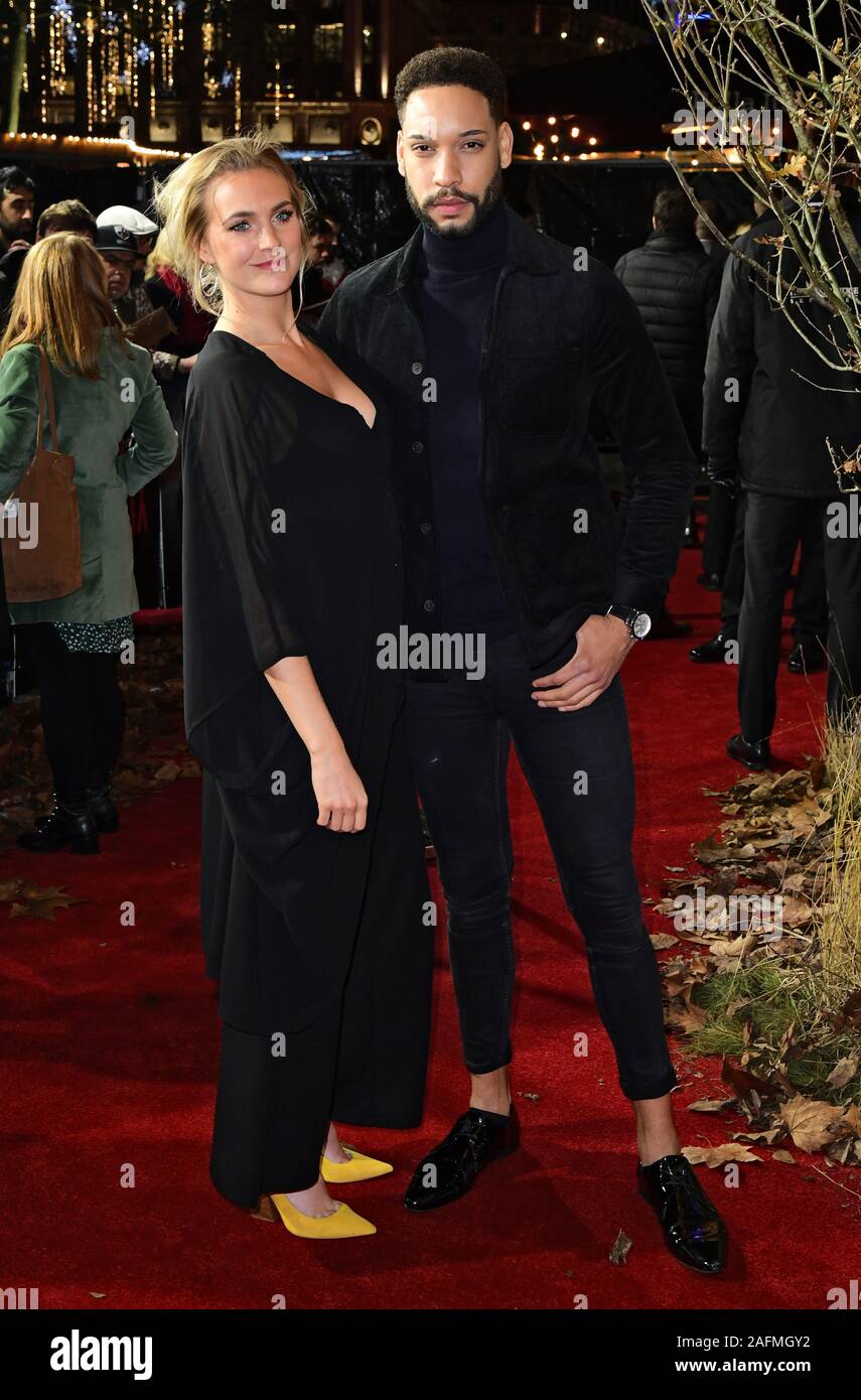 Natalie Herron and Royce Pierreson (right) attending the world premiere ...