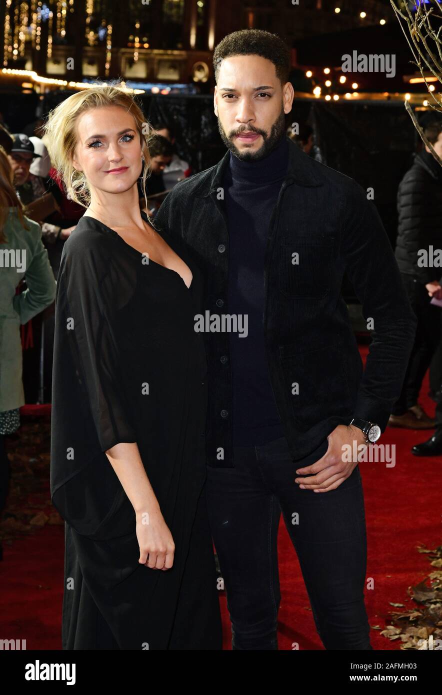 Natalie Herron and Royce Pierreson (right) attending the world premiere ...