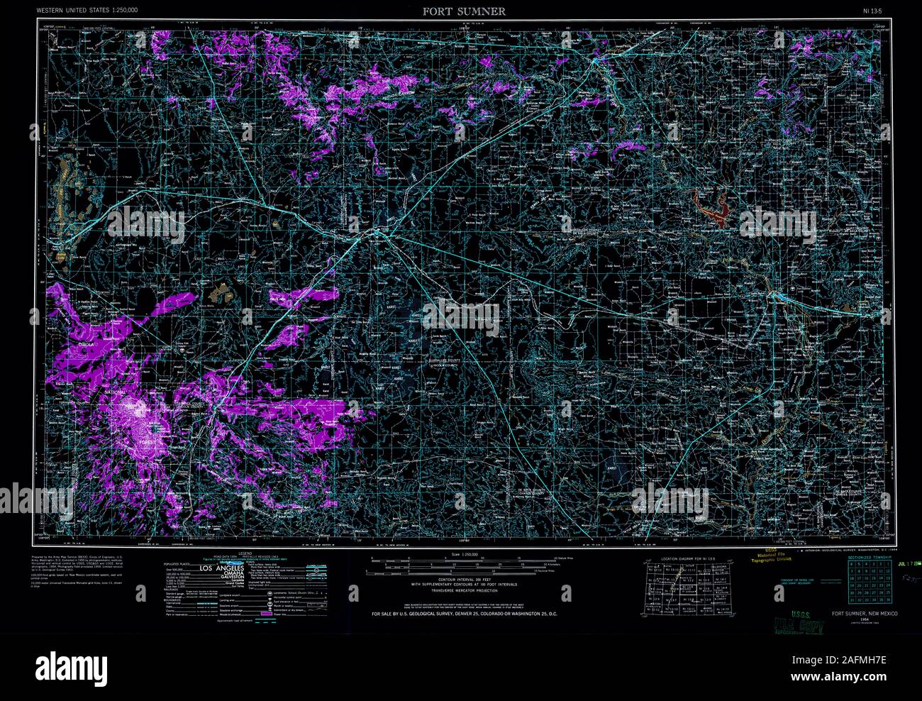 Fort sumner new mexico map hi-res stock photography and images - Alamy