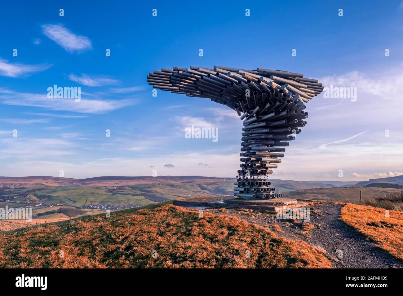 The Singing Ringing Tree is a wind powered sound sculpture resembling a ...