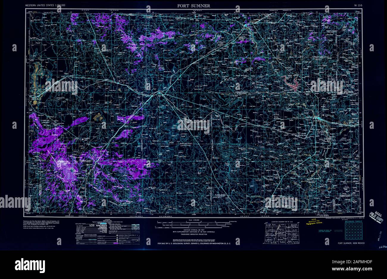 Fort sumner new mexico map hi-res stock photography and images - Alamy