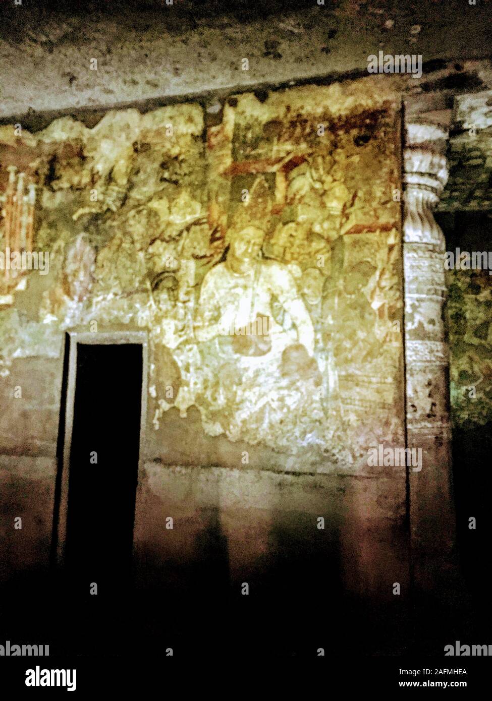 The paintings in the Ajanta caves predominantly narrate the Jataka ...