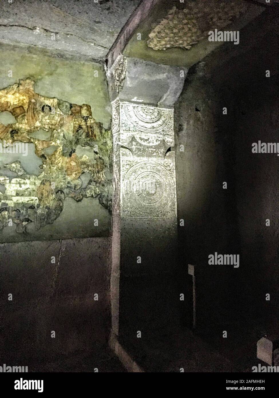 Ajanta cave paintings hi-res stock photography and images - Alamy