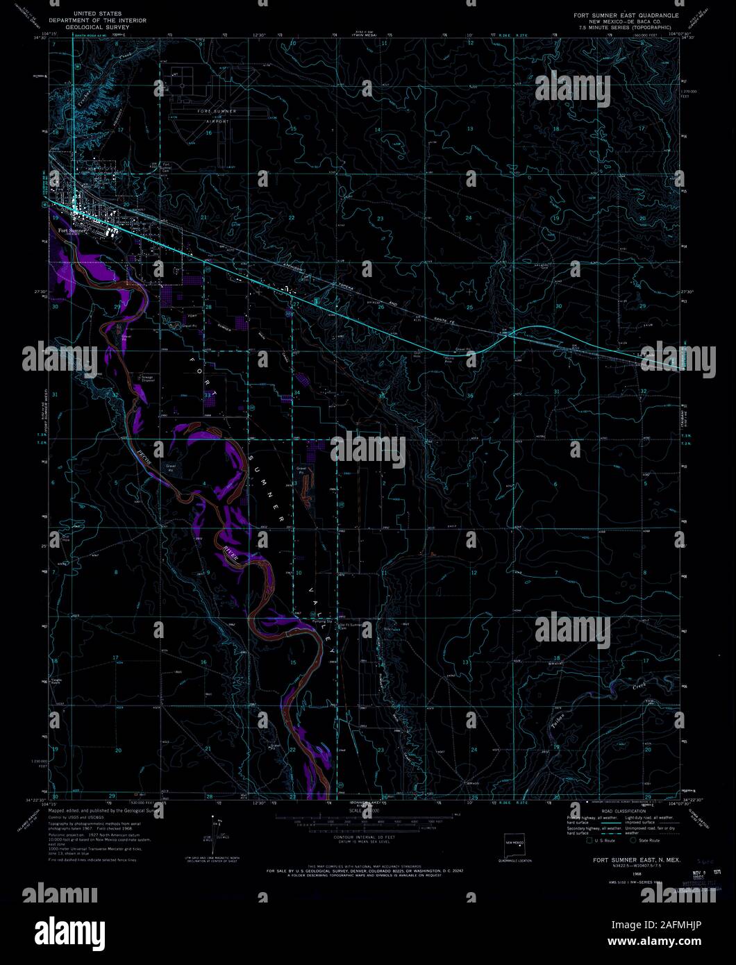 Fort sumner new mexico map hi-res stock photography and images - Alamy