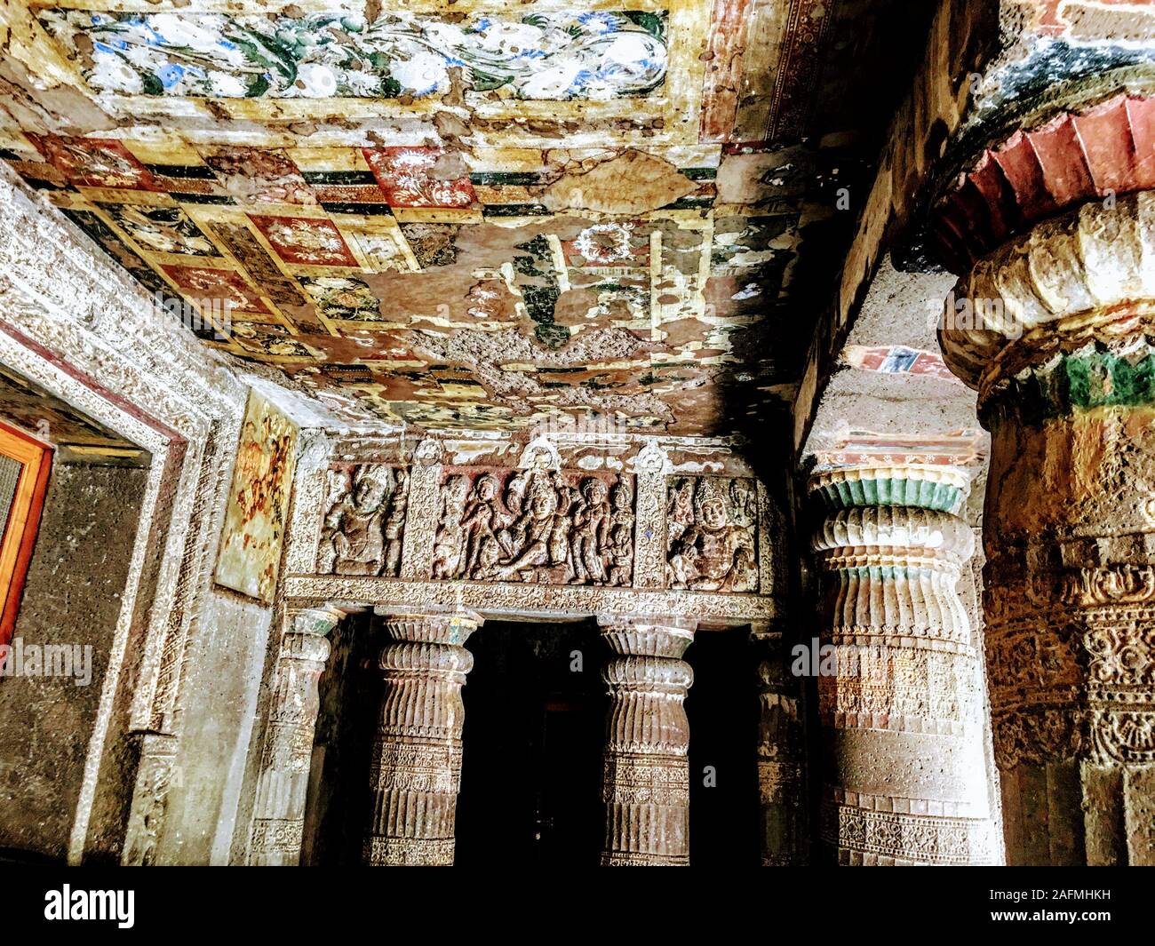 The paintings in the Ajanta caves predominantly narrate the Jataka ...