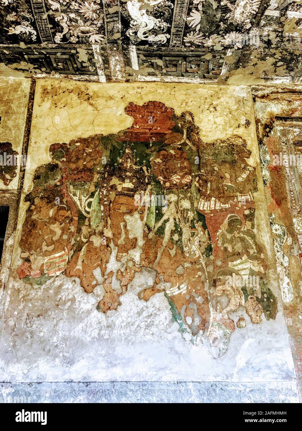 The paintings in the Ajanta caves predominantly narrate the Jataka ...