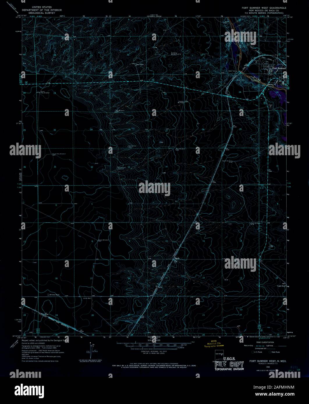 Fort sumner new mexico map hi-res stock photography and images - Alamy