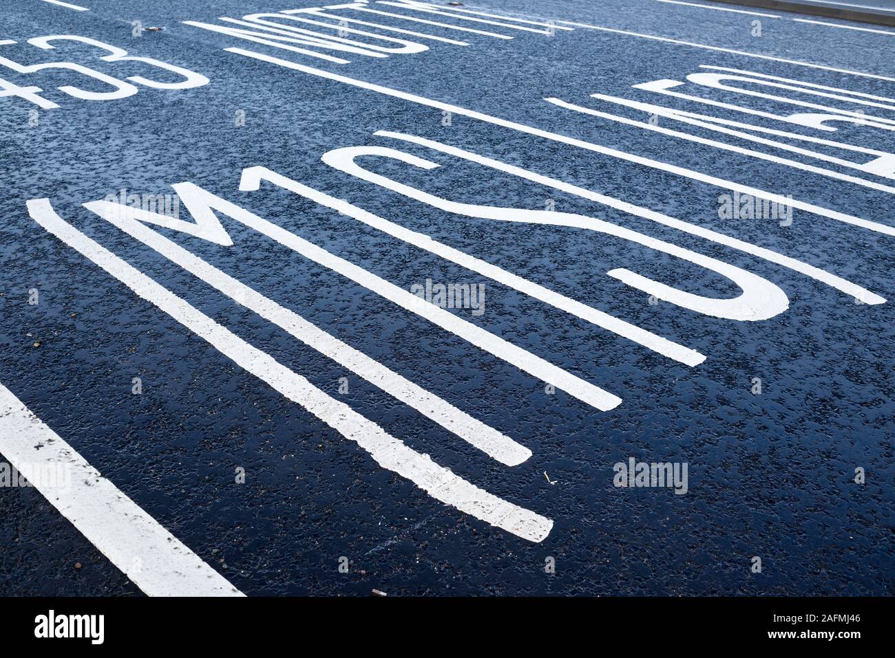 Traffic road signs near/at the new East Midlands Gateway Freight ...