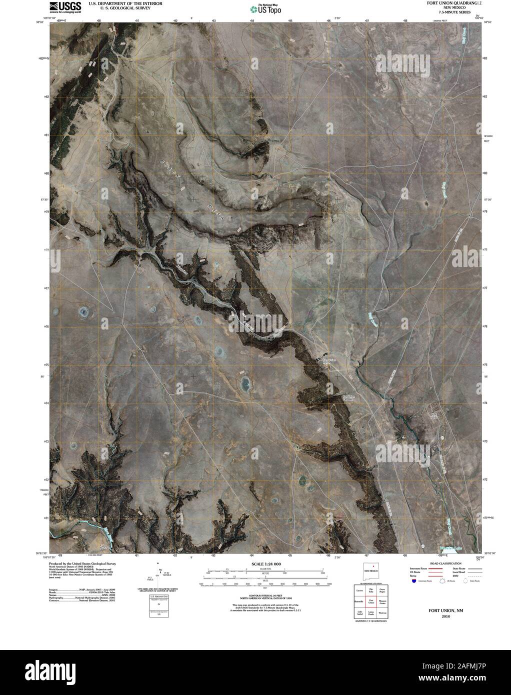 Fort union new mexico map hi-res stock photography and images - Alamy