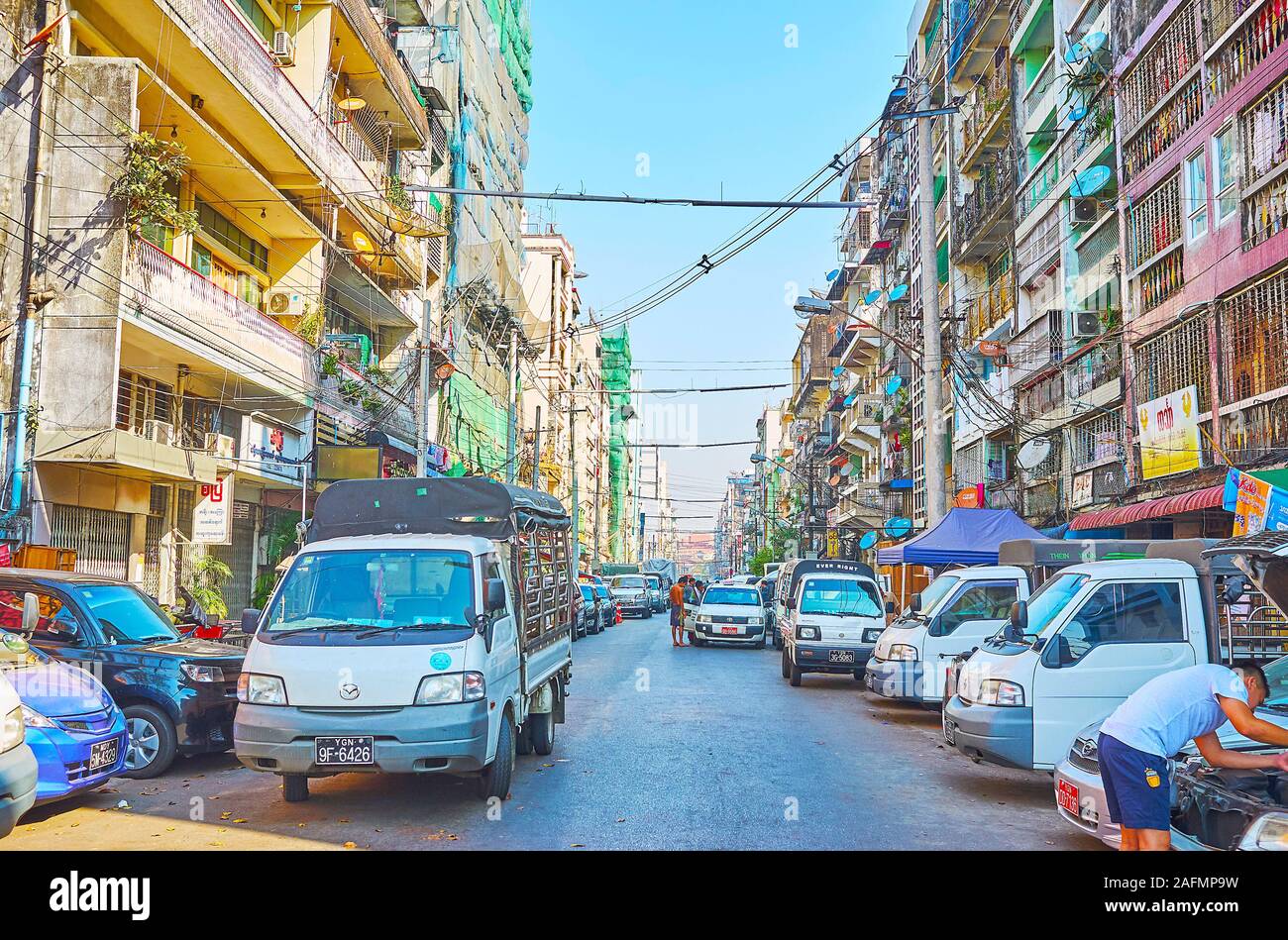 Yangon Downtown Chinatown High Resolution Stock Photography and Images ...