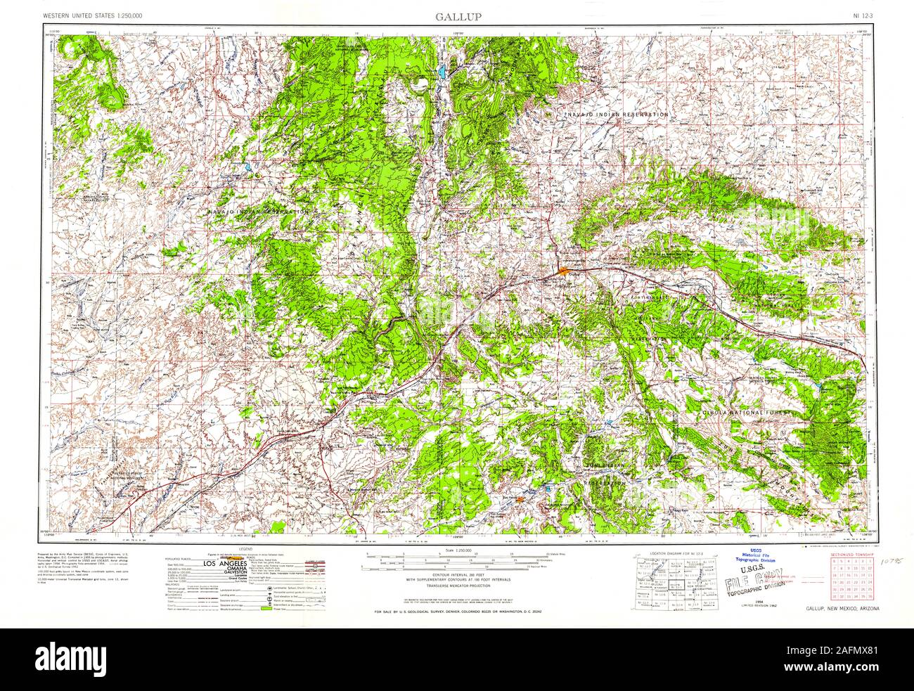 Map of gallup hi-res stock photography and images - Alamy