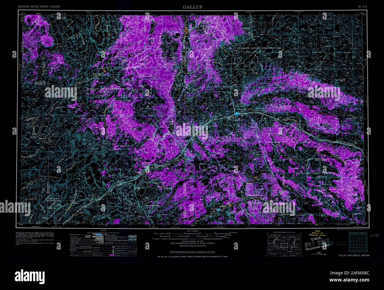 Map of gallup hi-res stock photography and images - Alamy