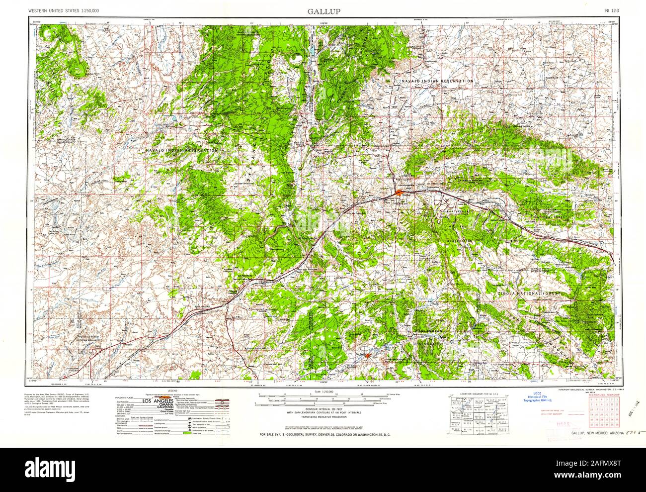 Map of gallup hi-res stock photography and images - Alamy